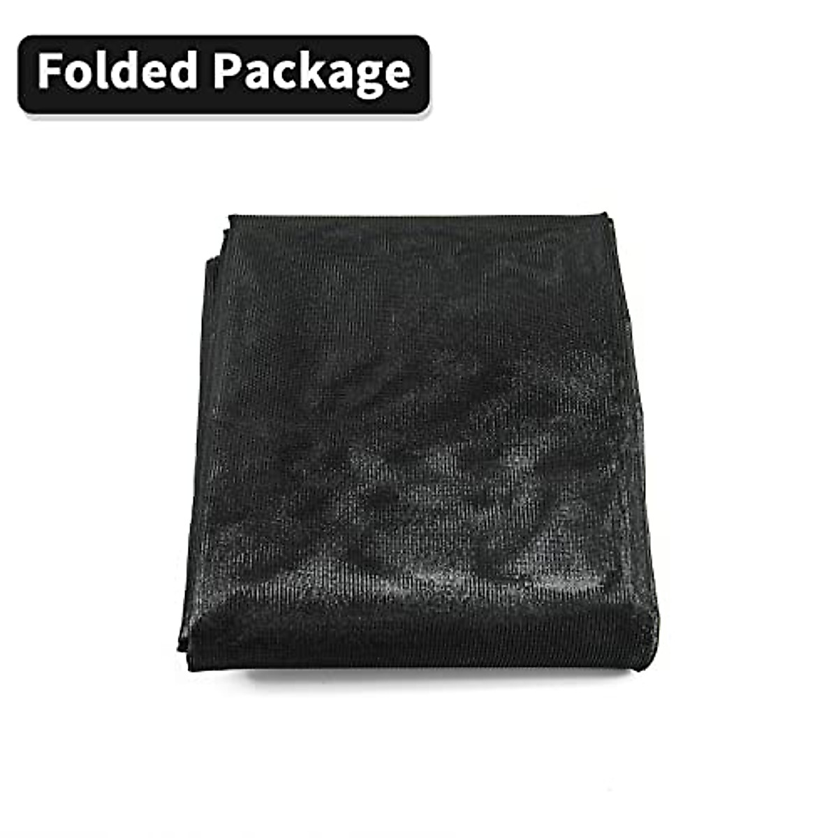 Solar Window Screen Mesh, Anti-UV Solar Screen Fabric Replacement 55" x 118", Adjustable Pollen/Dust/Floc/Rain Barrier Net for Windows, Door, Patio (Black)