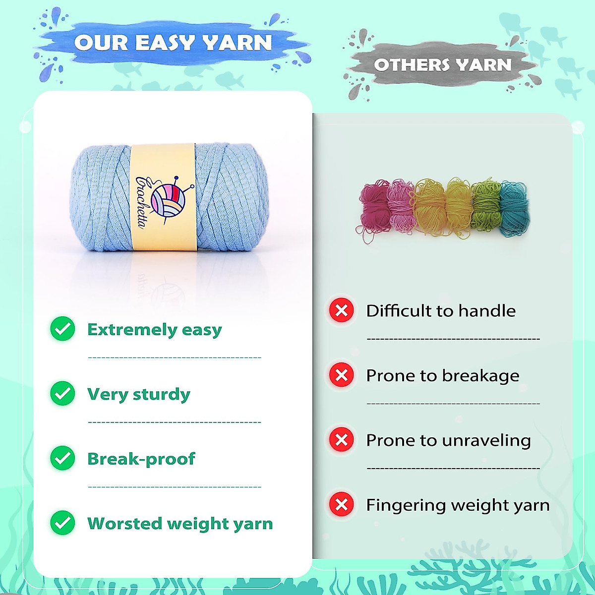 Crochet Kit for Beginner, Crochet Starter Kit w Step-by-Step Video Tutorials, Crochet Kit for Beginners, Beginner Crochet Kits for Adult Kid Women Men Complete Kit Included (Axolotl 2Pack)