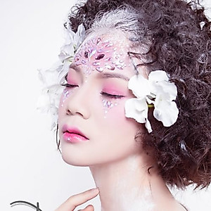 face jewels festival for women mermaid purple face gems glitter halloween Rhinestone Face tattoo Eyes face body temporary tattoos for edm music festival (S056)