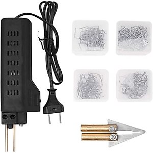 Shkalacar 50W Hot Stapler Plastic Repair Kit Car Bumper Crack Repair Welding Machine Welding Repair Systems Plastic Welder with 200pcs Wave Flat Corner Staples