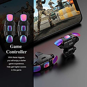 Mikikit 1pair Gamepad Phone Aim Mobile of for Portable Out/Handle Conter Practical Travel Pad Fornite/Home Black Aid Shooter Sturdy Game Premium Survival Rules Gaming