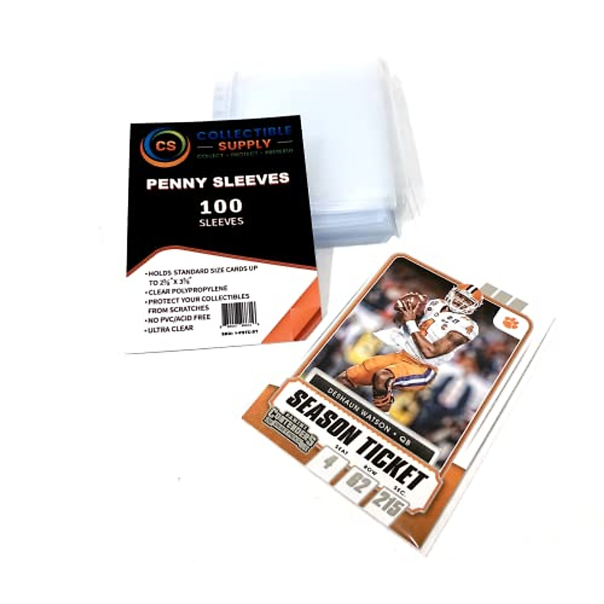 10 Pack Collectible Supply Penny Sleeves 100 Ct. Standard Size (1000 Total Sleeves) Trading Gaming Card Storage & Protection