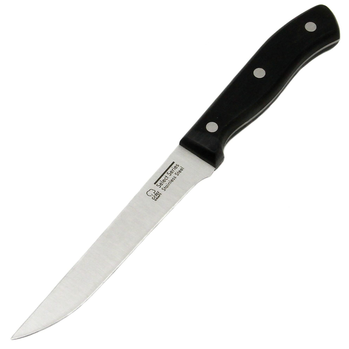 Chef Craft Select Boning Knife, 6 inch blade 11 inches in length, Stainless Steel/Black