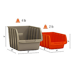 TRINITY Dual-Sided Mobile, Black Rolling Bin Rack 19.75 x 35.50 x 48.50 inches