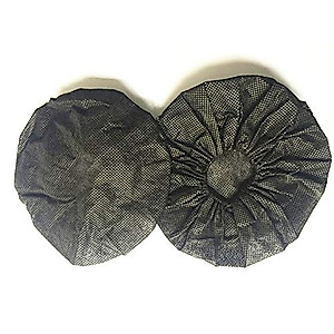 Saidbuds 100 Pcs Sanitary Headphone Ear Covers Disposable Non-Woven Stretch Earpad Covers Hygienic Earmuff Covers for Most On Ear Headphones with 2~3 Inches Earpads (Black)