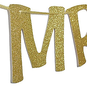 Future Mrs & Mrs Banner Gold Glitter Photo Booth Props for Lesbian Bridal Shower Engagement Wedding Bachelorette Party Decor