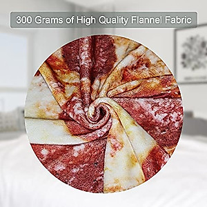 Biscuits Blanket Adult Tortilla Throw Big Blanket Soft and Comfortable Sweet Cookie Flannel Blanket for Kids Novelty Weird Stuff and Gag Gifts for College Students (60 inches)