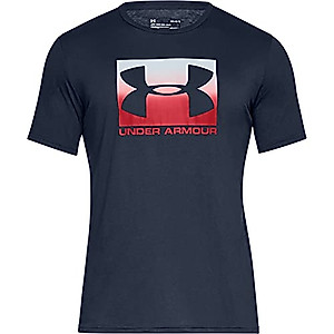Under Armour Men's Boxed Sportstyle Short-Sleeve T-Shirt , Academy Blue (408)/Red , X-Large