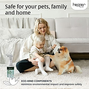 Hepper Advanced Bio-Enzyme Pet Stain & Odor Eliminator Spray - Smell, Stain & Urine Remover for Cats, Dogs & Other Animals - 32oz Spray Safe for the Home - For Use on Couches, Carpets, Litter Boxes, Beds, etc.