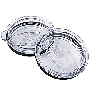 20 oz Tumbler Lids 2 Replacement Lids Compatible for YETI 20 oz Stainless Steel Tumblers Travel Cup Coffee Mug, Spill-proof Lids Fits OF Inner Diameter 3.2 to 3.23 INCH Tumbler