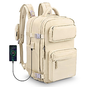 LIVACASA Waterproof Travel Laptop Backpack for Women Men,Flight Approved Carry on Backpack,School Backpack Fit 17 Inch Laptop