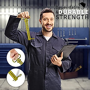 Trailer Hitch Pin and Clip 1 X 7.5” Receiver Pin, Use for Drop Hitches, Multi Hitches, Hitch Plugs, Bike Racks, and Cargo Carriers– by Goreks