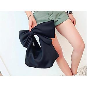 WILDFINDING Summer New Bowknot Shoulder Bag Women Personality Pink Color Spliced Handbag Many Wear Method Evening Clutch Cute Hobo Bag