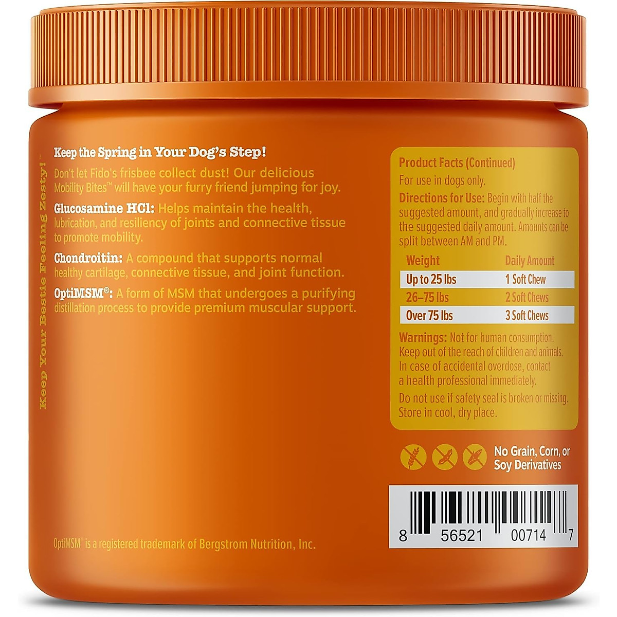 Generic Mobility Bites for Dogs, Hip and Joint, All Ages, Duck, 90 Soft Chews, 12.7 oz (360 g), neutral