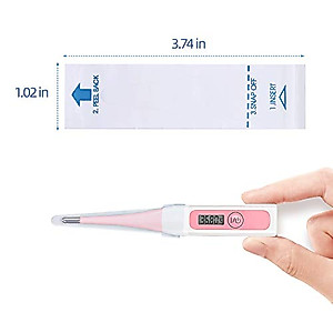 100 Pack Thermometer Probe Covers - Disposable Universal Digital Oral Rectal Thermometer Covers Thermometers Sleeve
