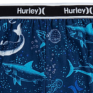 Hurley Boys' Pajama Pants, Game Royal/Undersea Doodle, 10