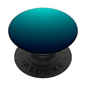 Teal Blue Ombre Fade Light to Dark PopSockets PopGrip: Swappable Grip for Phones & Tablets
