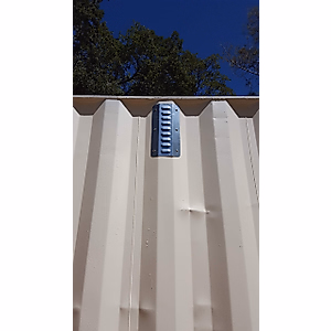 Shipping Container Vent Kit by CON-VENTS. Provides flow through ventilation to remove excessive heat and condensation. Made in the USA by a US Veteran. Patent Pending.