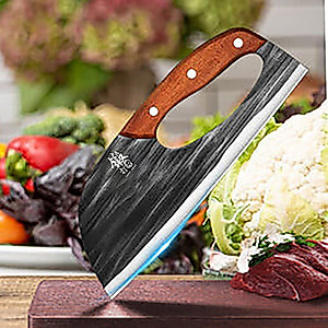 Multifunction Chinese Chef Knife, 9.5 Inch Stainless Steel Meat Cleaver, Effort Saving Kitchen Knife, for Home Outdoor Cooking, Kitchen Deboning, Camping BBQ, 𝘔𝘺 𝘖𝘳𝘥𝘦𝘳 𝘋𝘦𝘢𝘭𝘴
