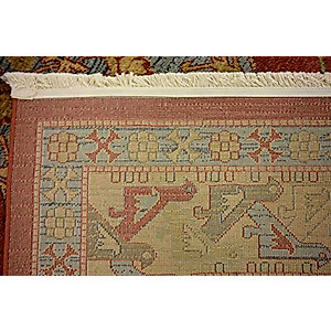 Unique Loom Sahand Collection Traditional Geometric Classic Red Area Rug (7' 0 x 10' 0)
