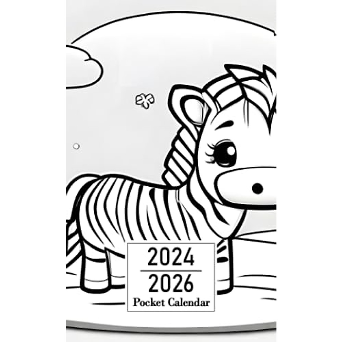 Pocket Calendar 2024-2026: Two-Year Monthly Planner for Purse , 36 Months from January 2024 to December 2026 | Surreal soccer match | Cartoon-style figures