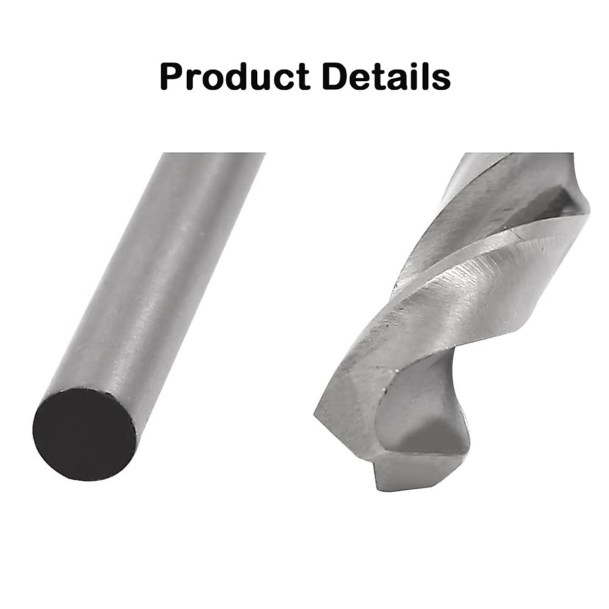 Utoolmart Round Shank Twist Drill Bits 5mm High Speed Steel 4341 with 5mm Shank 5 Pcs