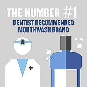 Listerine Whitening Plus Restoring Fluoride Rinse Clean Mint 946 mL (Pack of 2)