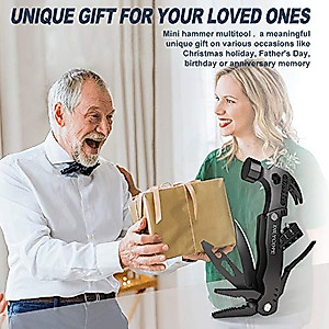 Gifts for Him Boyfriend Husband,Multitool Hammer Camping Accessories Survival Gear and Equipment,Camping Gear Hunting Hiking Fishing,Mens Gift Ideas for Him Men Dad Gifts