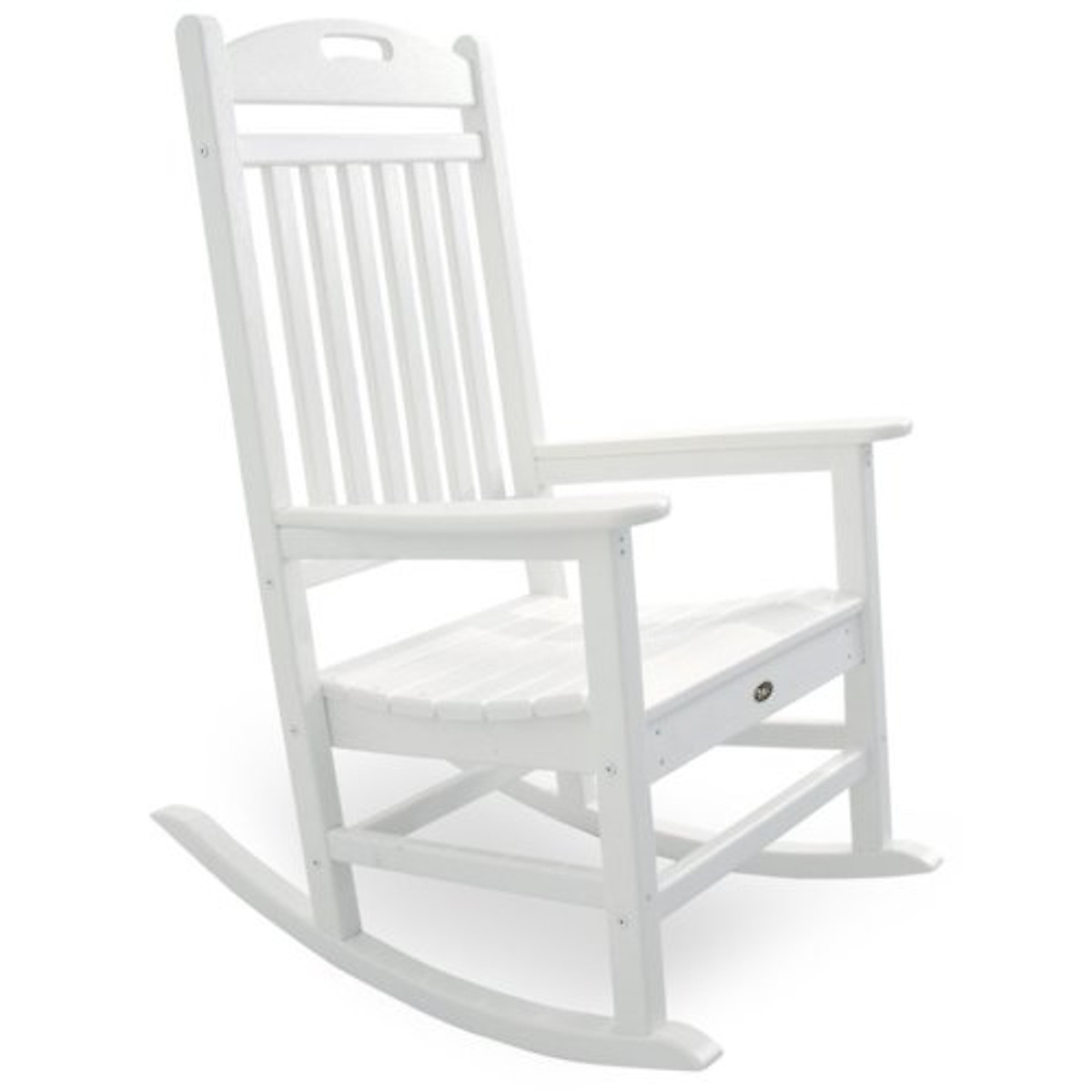 Trex Outdoor Furniture by Polywood TXR100CW Yacht Club Rocking Chair Rocker, Classic White