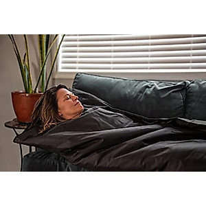 1Love Professional Sauna Blanket Zero EMF Technology, Durable Waterproof Nylon - Black, Far Infrared Therapy, 360° Complete Coverage
