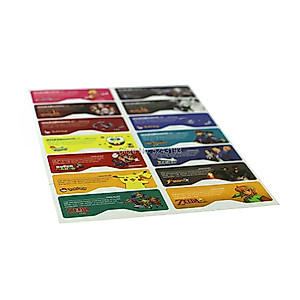 14 Pcs Back Tag Label Stickers Custom Design for Gameboy Advance SP GBA SP Console