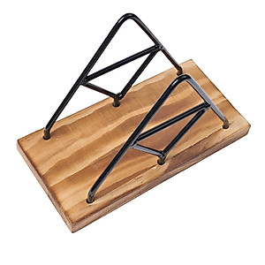Zilphoba Napkin Holder, Wooden Napkin Holders for Kitchen, Dinner Table, Cocktail Bar, Tablecloth Decor