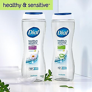 Dial Clean + Gentle Body Wash, Aloe Scent, 16 Fl Oz (Pack of 6)