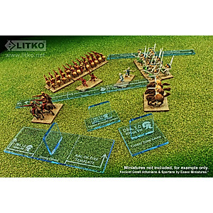 LITKO Small Scale Gauge Set Compatible with DBA 3.0, Transparent Light Blue (5)