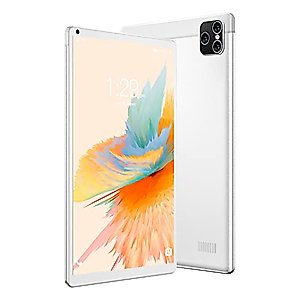 Kids Tablet 8 Inch, Toddler Tablet for Child, Ages 6 to 12, 2GB 32GB Storage Dual Camera WiFi BT IPS Touch Screen Tablet for Kids, Octa Core Processor, 4500mAh (White)