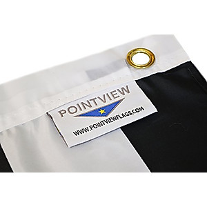 Pointview Flags Thin Blue Line American Flag - 3 by 5 Foot Flag with Grommets