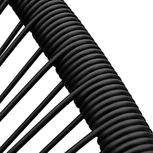 WEHUOSIF Outdoor Rocking Chair,Patio Rocker,Porch Chair,Wooden Rocking Chair,Lounge Chair,Retro Rocking Chair,TV Chair,for Garden, Lawn, Backyard,Indoors, Patio,Black Poly Rattan