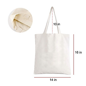 Myakako YouFangworkshop Grandma's Gift from Granddaughter or Grandson, Reusable Cotton Canvas Tote Bag, Grandma's Getaway Bag for Grandmother Mother's Day Christmas Birthday Gift