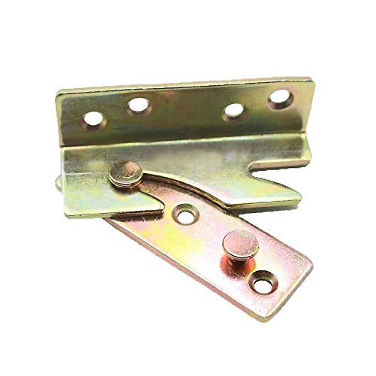 Best Award Set of 4, Heavy Duty Non-Mortise Bed Rail Fittings Wooden Bed Rail Brackets,Headboards and Foot-Boards (Set of 4,Bed Rail Bracket)