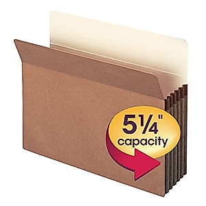 Smead® "Workhorse" Expanding File Pockets, 5 1/4" Expansion, 9 1/2" x 11 3/4", 30% Recycled, Redrope, Pack Of 10