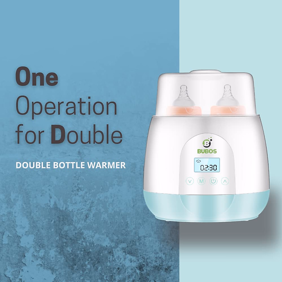 Baby Bottle Warmer for Breastmilk, Baby Milk and Formula, Baby Foood Heater with Realtime LCD Display, Auto-Off, BPA Free