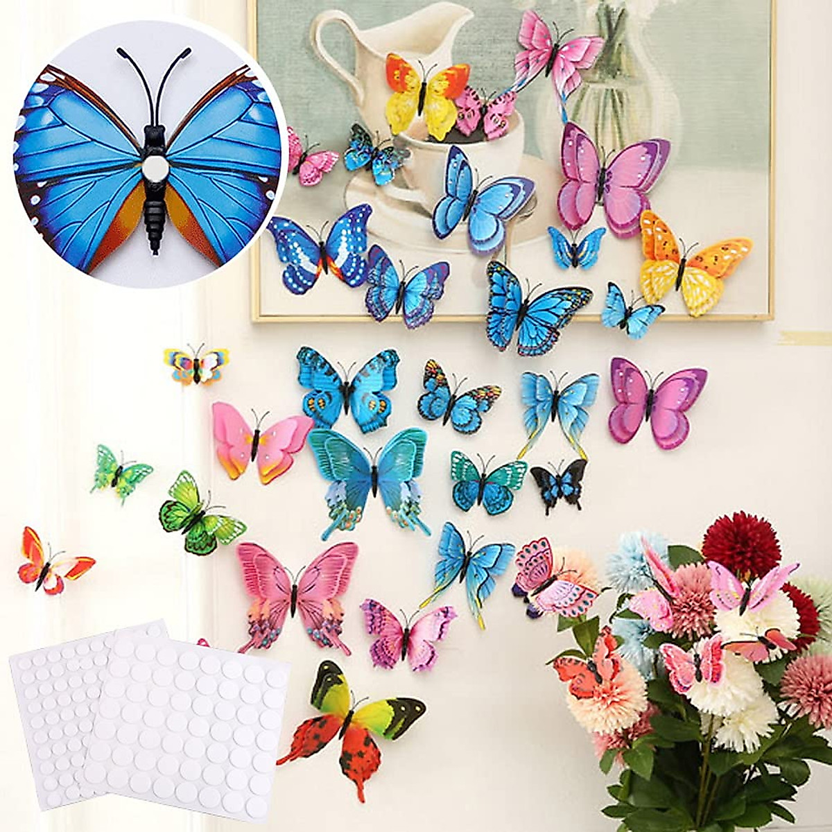 156 PCS Double Sided Adhesive Dots, Removable Clear Sticky Putty No Trace Round Adhesive Putty for Wax Seal Kit Wall Hanging Festival Decoration (10mm +15mm)