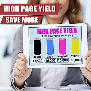 Replacement 651A Toner Cartridges Compatible for HP CE340A CE341A CE343A CE342A Toner Cartridge Work for HP Laserjet Enterprise 700 Color M775dn M775f M775z Printers 1 Magenta Pack