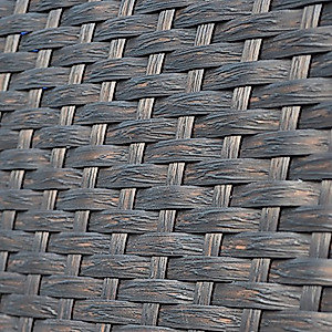 Strong Camel Dark Coffee Wicker Barstool Indoor Outdoor Patio Furniture All Weather Bar Stool-2 pcs