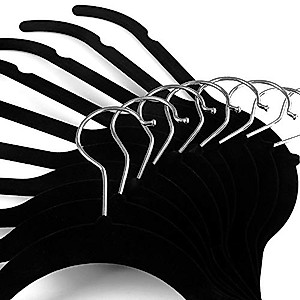 SUNTRADE Velvet Shirt Dress Clothes Hangers,360° Swivel Hook Non Slip Clothes Hangers for Tops, Dress Shirts, Blouses, Strappy Dresses (10)