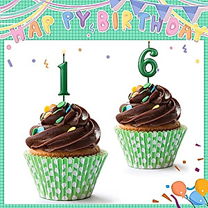 23 Pcs Army Birthday Supplies Camo Party Supplies, Include 12 Camo Print Birthday Cake Candles, 10 Numeral Birthday Candles and Tank Happy Birthday Cake Topper for Kids Birthday Army Party Favors
