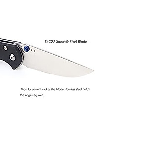 LAND Knives 910 911 912 913 Pocket Folding knife 12C27 Sandvik Blade Portable Survival Fishing EDC Tool (910)