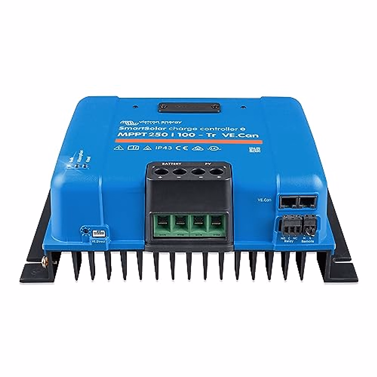 Victron Energy SmartSolar MPPT Tr VE.Can 250V 100 amp 12/24/36/48-Volt Solar Charge Controller (Bluetooth)