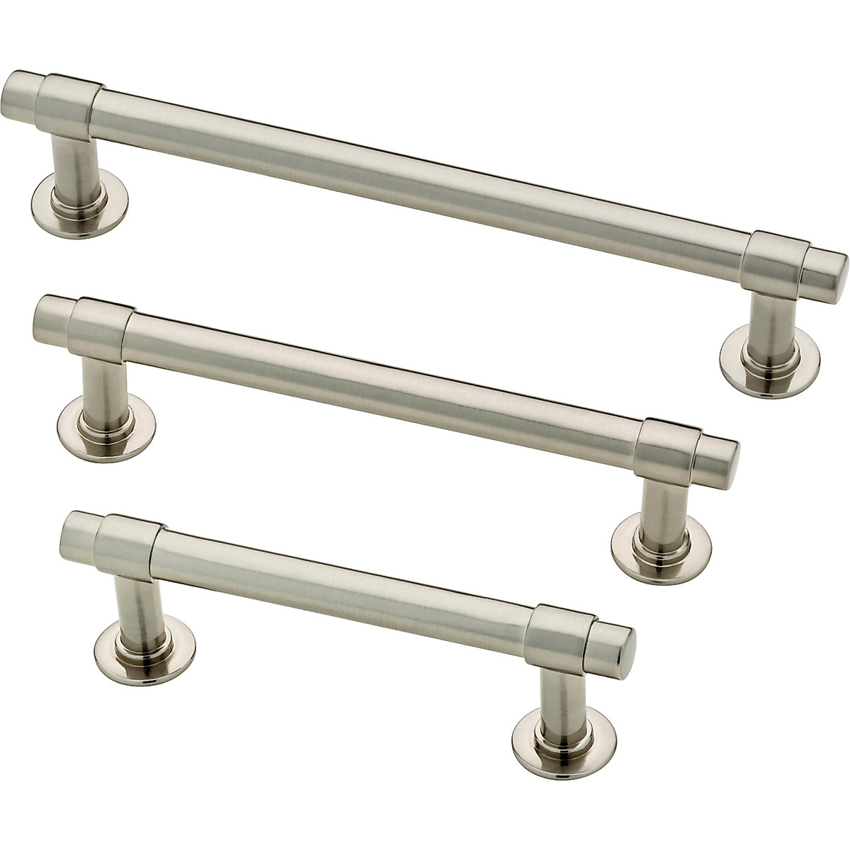 Franklin Brass Francisco (10-Pack) Cabinet Handles 3" Satin Nickel Cabinet Pulls Handles for Cabinets and Drawers Cabinet Hardware Dresser Handles Drawer Pulls P29520K-SN-B