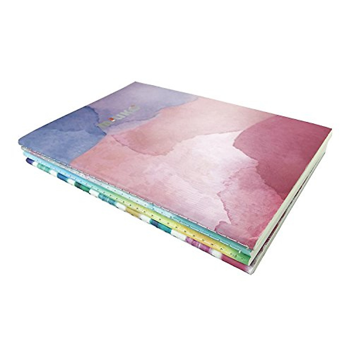 Miliko A5 Watercolor Series Softcover Notebooks/Journals/Diary Set-8.27 Inches x 5.67 Inches-4 Unique designed Notebooks Per Pack